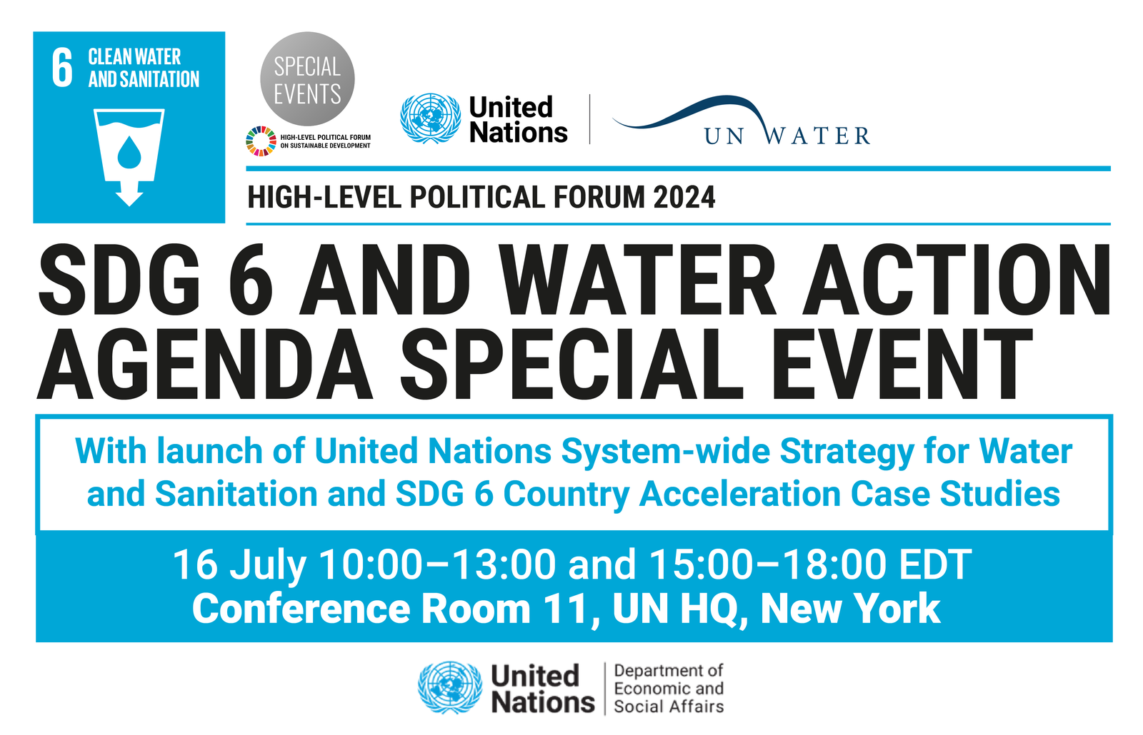 Launch of United Nations System-wide Strategy for Water and Sanitation ...