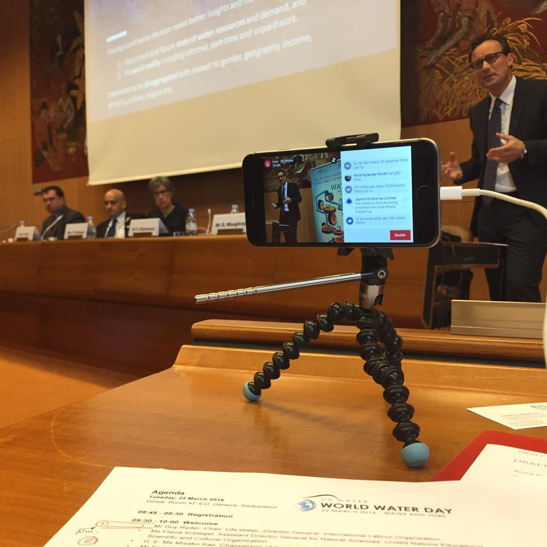 Facebook live during World Water Week | UN-Water